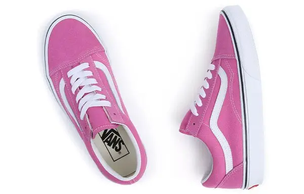 VANS Old Skool Low Top Sneakers - Pink/white