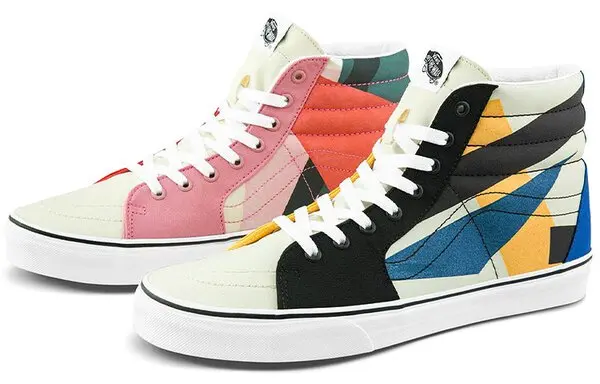 VANS Moma X Liubov Popova Sk8-hi High Top Sneakers - Creamyellow/black/pink