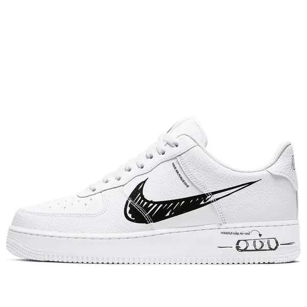 Nike Force 1 Low 'sketch Black - White/black