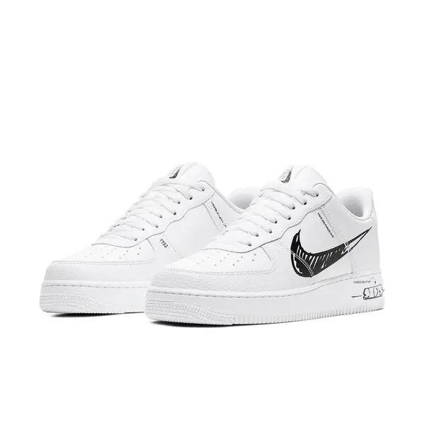 Nike Force 1 Low 'sketch Black - White/black