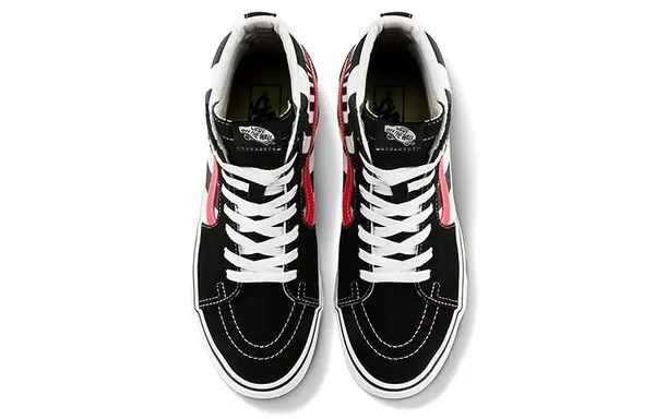 VANS Sk8-hi "swirl" High Top Sneakers - Black/white