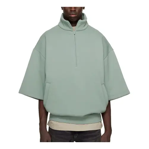 Fear Of God Ss23 3/4 Half-zip Sweatshirt 'sycamore - Blue/grey