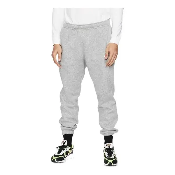 Nike Solid Color Lacing Sports Pants/trousers/joggers Gray