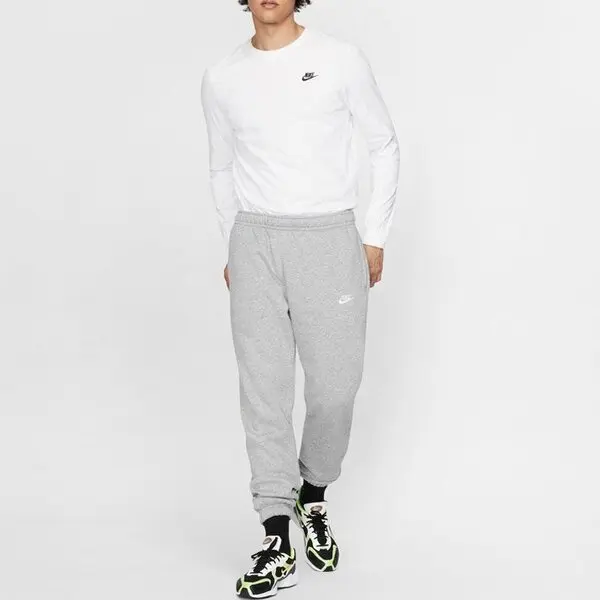 Nike Solid Color Lacing Sports Pants/trousers/joggers Gray