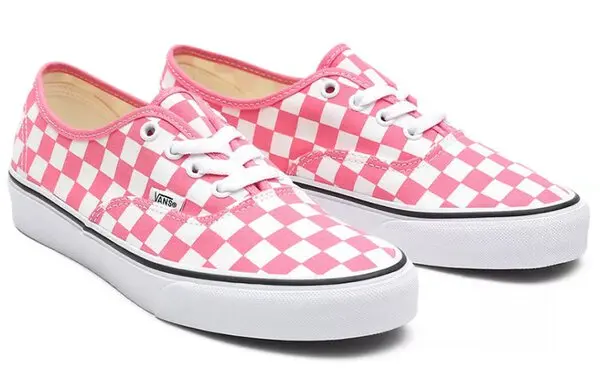 VANS Checkerboard Authentic Sneakers - Pink/blue