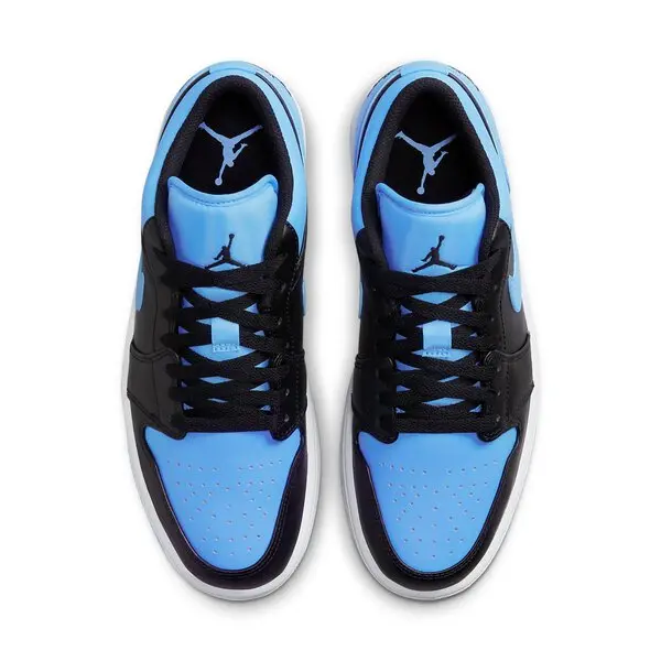 JORDAN Air 1 Low Black University Blue Sneakers - Black/university Blue