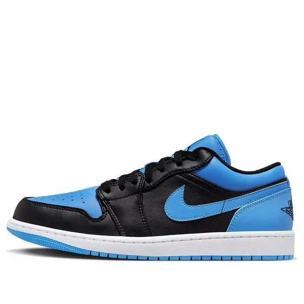 JORDAN Air 1 Low Black University Blue Sneakers - Black/university Blue