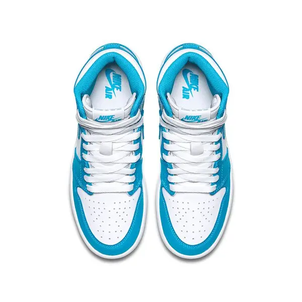 JORDAN Air 1 Retro High Og "unc - White/dk Powder Blue