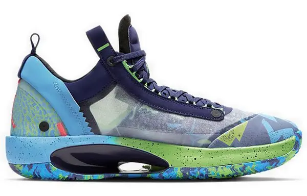JORDAN Air 34 Low 'eybl' Sneakers - Purple