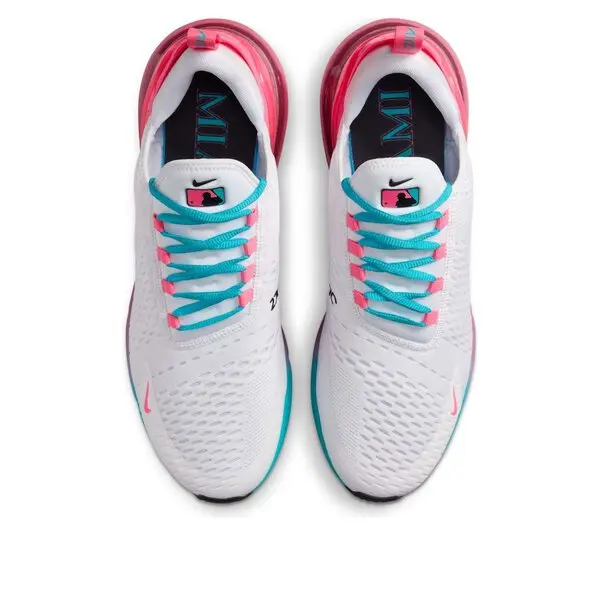 Nike Max 270 "miami Marlins - White/black/hyper Pink