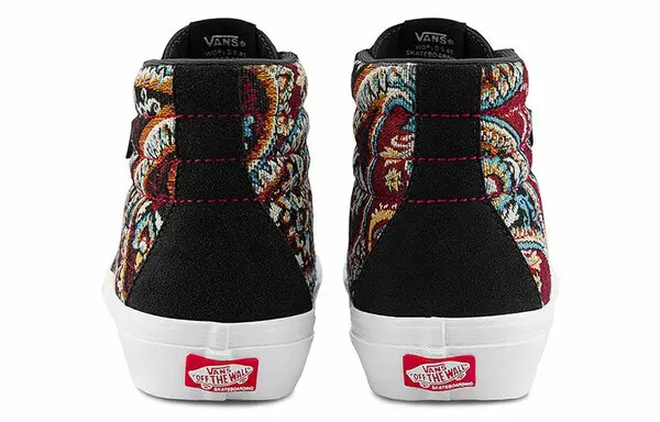 VANS Skate Sk8-hi Paisley High Top Sneakers - Black
