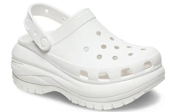 CROCS Classic Mega Crush Clog - White