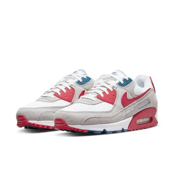 Nike Max 90 Athletic Club University Red Sneakers - White/gray/pink