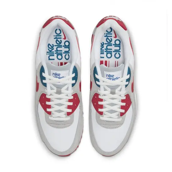 Nike Max 90 Athletic Club University Red Sneakers - White/gray/pink
