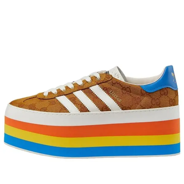 Adidas X Gucci Gazelle Platform Sneakers - Multi-color
