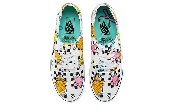 VANS Spongebob Squarepants X Authentic "aye Aye Captain" Low Top Sneakers - White