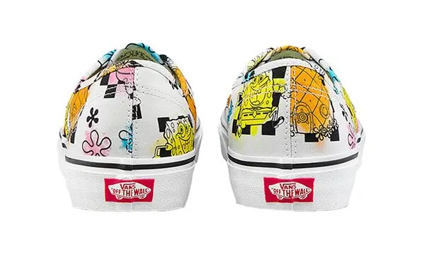 VANS Spongebob Squarepants X Authentic "aye Aye Captain" Low Top Sneakers - White