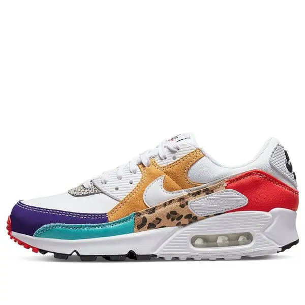 Nike Max 90 "safari Mix" Sneakers - White/purple/green