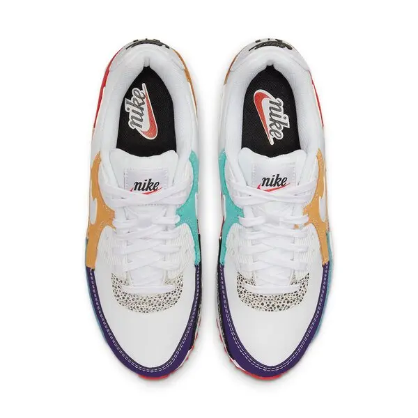 Nike Max 90 "safari Mix" Sneakers - White/purple/green