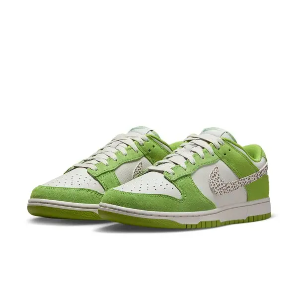 Nike Dunk Low Safari Swoosh Chlorophyll - Cream/green