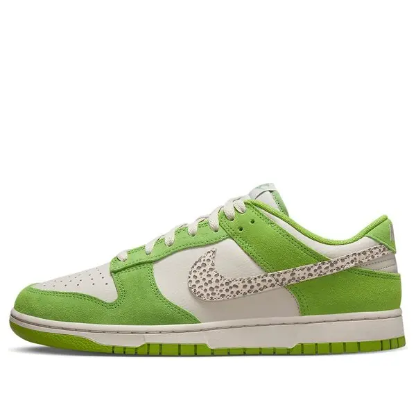 Nike Dunk Low Safari Swoosh Chlorophyll - Cream/green