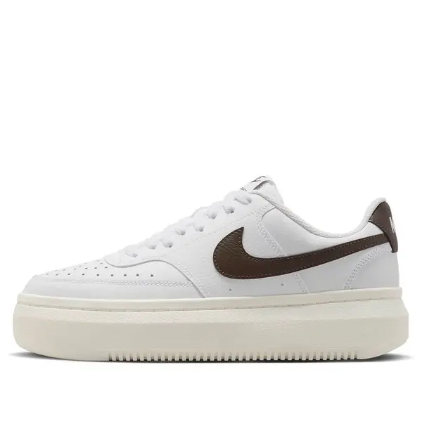Nike Court Vision Alta Platform Sneakers - White/brown
