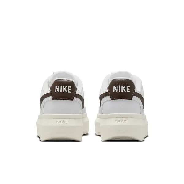 Nike Court Vision Alta Platform Sneakers - White/brown