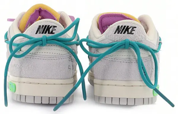 Nike X Off-white Dunk Low 'lot 36 Of 50' Sneakers - Gray/white
