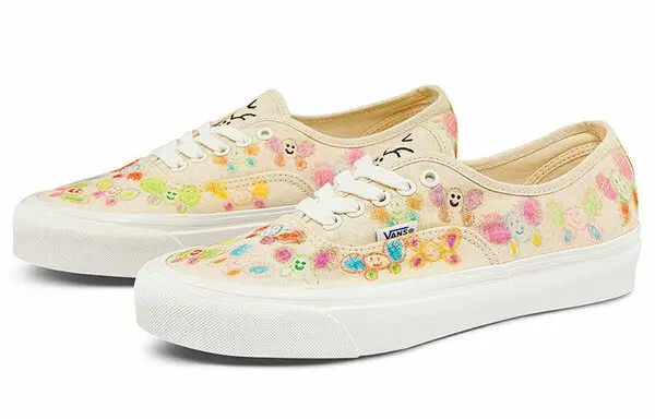 VANS Sandy Liang X Authentic 44 Dx "scribble" Low Top Sneakers - White