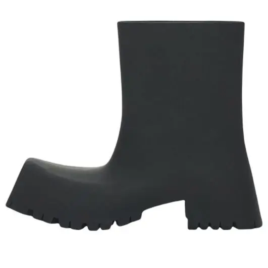 Balenciaga 50mm Trooper Rubber Boots - Black