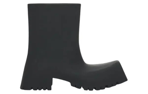 Balenciaga 50mm Trooper Rubber Boots - Black
