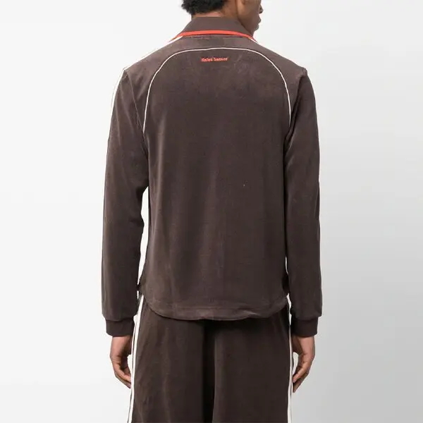 Adidas X Wales Bonner Long Sleeve Towel Polo Shirt - Brown