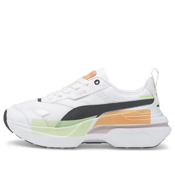 PUMA Kosmo Rider Mis Sneakers - White/green/orange