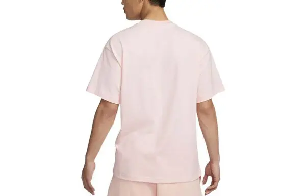 Nike Geometry Pattern Printing Round Neck Pullover Short Sleeve Pink T-shirt - Default Colorway