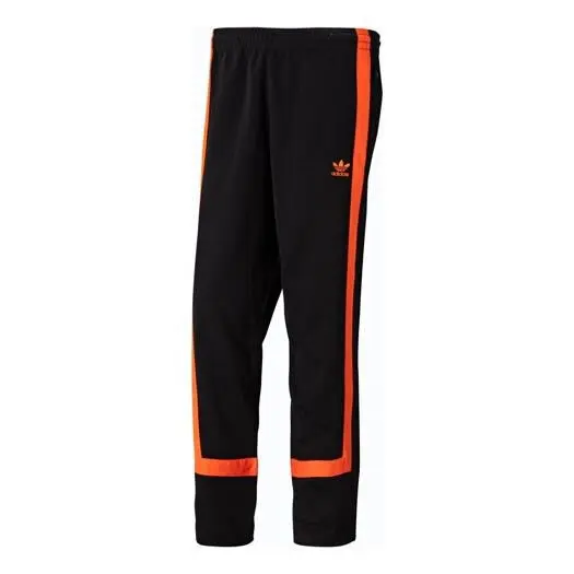 Adidas Originals Sports Pants Black Orange