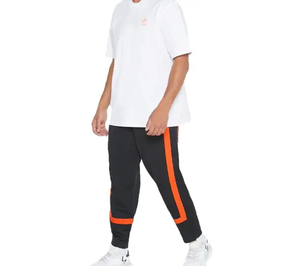 Adidas Originals Sports Pants Black Orange