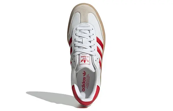 Adidas Sambae Platform Sneakers - Cloud White/better Scarlet/cloud White