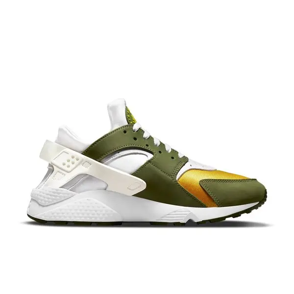 Nike X Stussy Air Huarache Le 'dark Olive' 2021 - White/green/yellow
