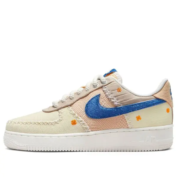 Nike Force 1 '07 'la Flea' Low Top Sneakers - Brown/blue
