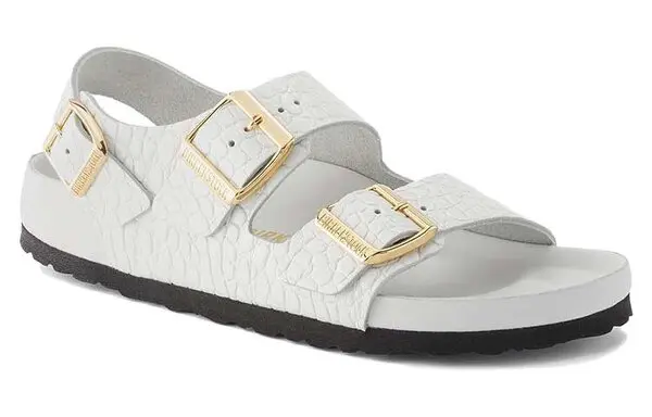 BIRKENSTOCK Milano Embossed Leather Sandals