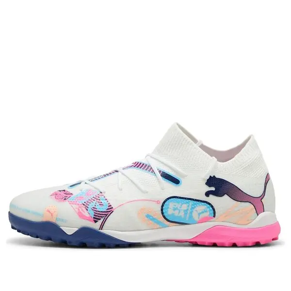 PUMA Future 7 Match Volume Up Tf Sneakers - White/luminous Blue/poison Pink