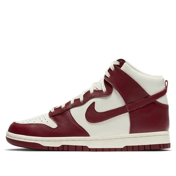 Nike Dunk High 'team Red - Wine Red/white