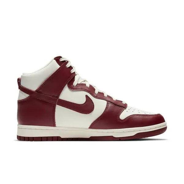 Nike Dunk High 'team Red' Sneakers - Wine Red/white