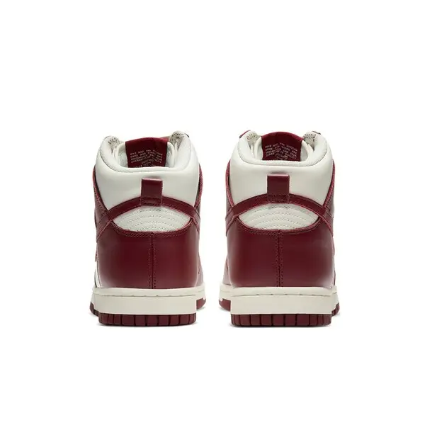 Nike Dunk High 'team Red' Sneakers - Wine Red/white