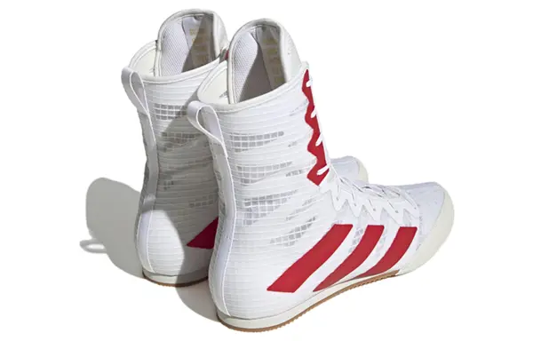 Adidas Box Hog 4 High Top Sneakers - White/red