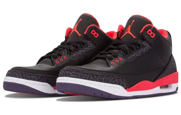 JORDAN 3 Retro "crimson - Blck/brght Crmsn-cnyn Prpl-pr