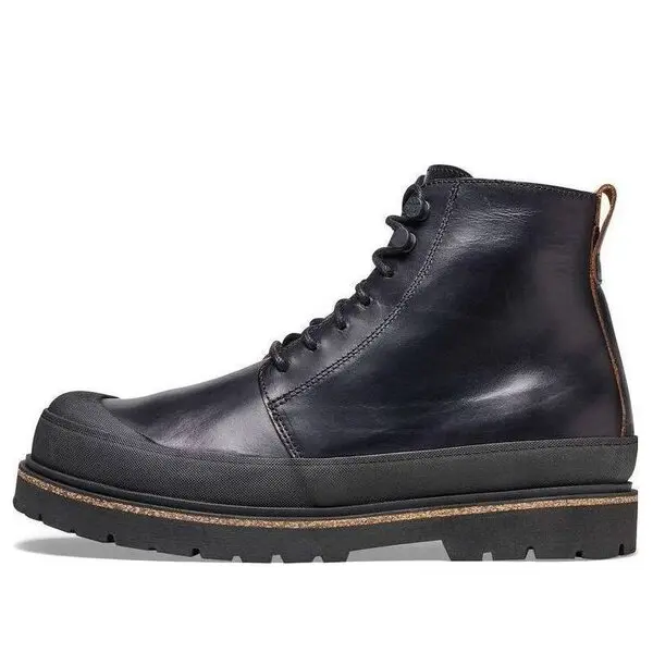 BIRKENSTOCK Prescott Waxy Leather Boots - Black