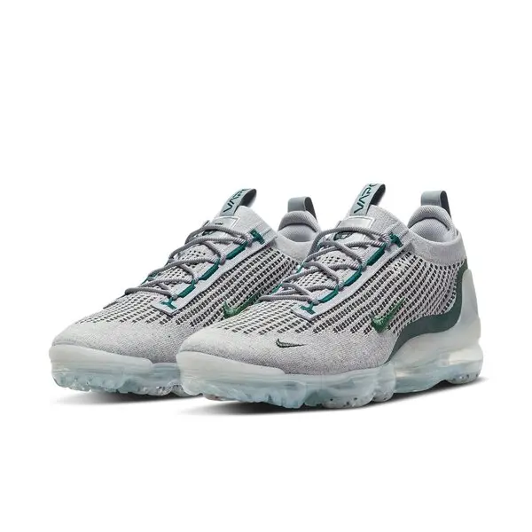 Nike Vapormax 2021 Flyknit Se Low Top Sneakers - Light Bone/dark Atomic Teal/grey