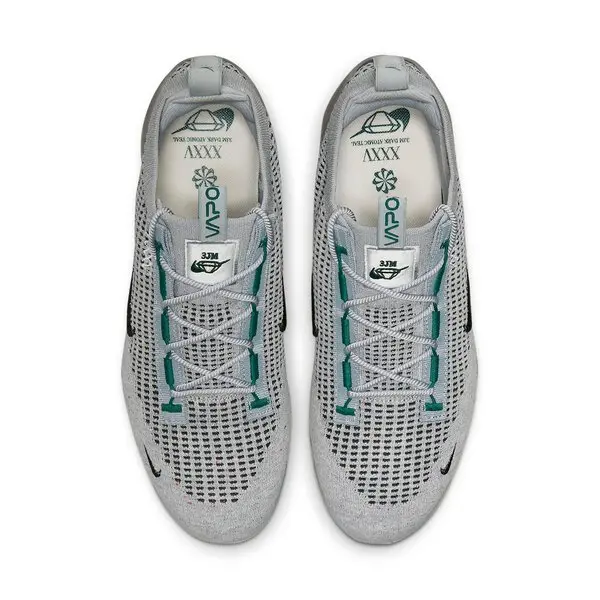 Nike Vapormax 2021 Flyknit Se Low Top Sneakers - Light Bone/dark Atomic Teal/grey