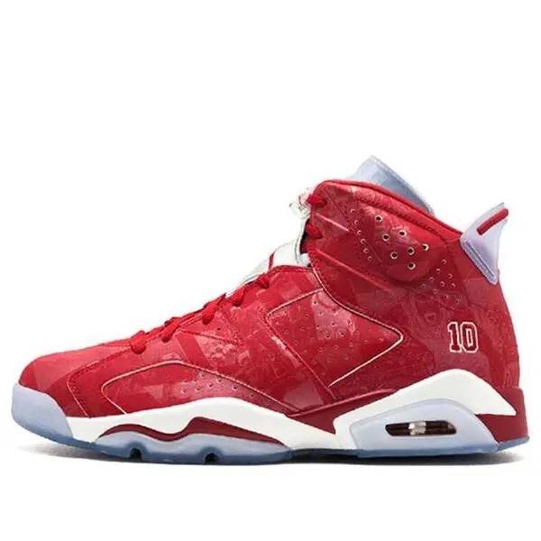 JORDAN 6 Retro "slam Dunk" High Top Sneakers - Varsity Red/varsity Red-white